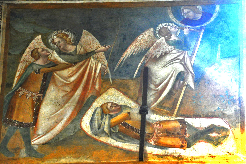 Jacob's Ladder: Fresco at Pomposa Abbey, Italy